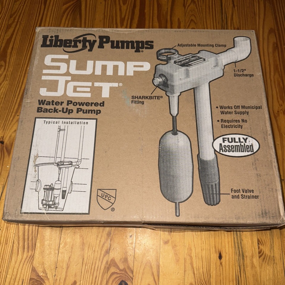 Liberty Pumps SJ10 SumpJet Water Powered Back-Up Pump, Gray | eBay
