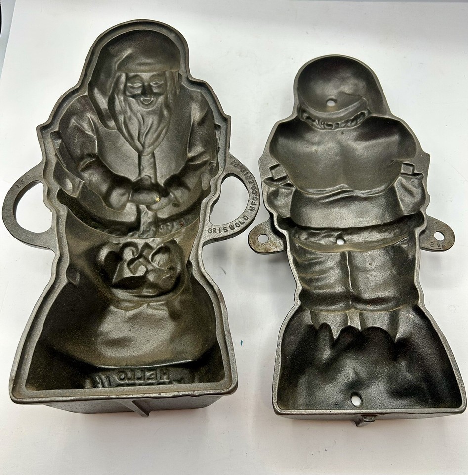 GRISWOLD 897 898 CAST IRON SANTA CLAUS MOLD ERIE PA USA - Hello Kiddies ...