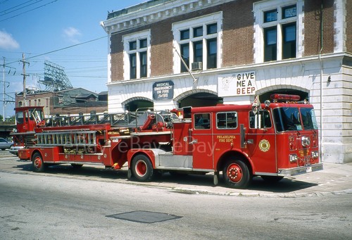 FIRE APPARATUS SLIDE PHILADELPHIA PA LADDER 12 100 FOOT TDA | eBay