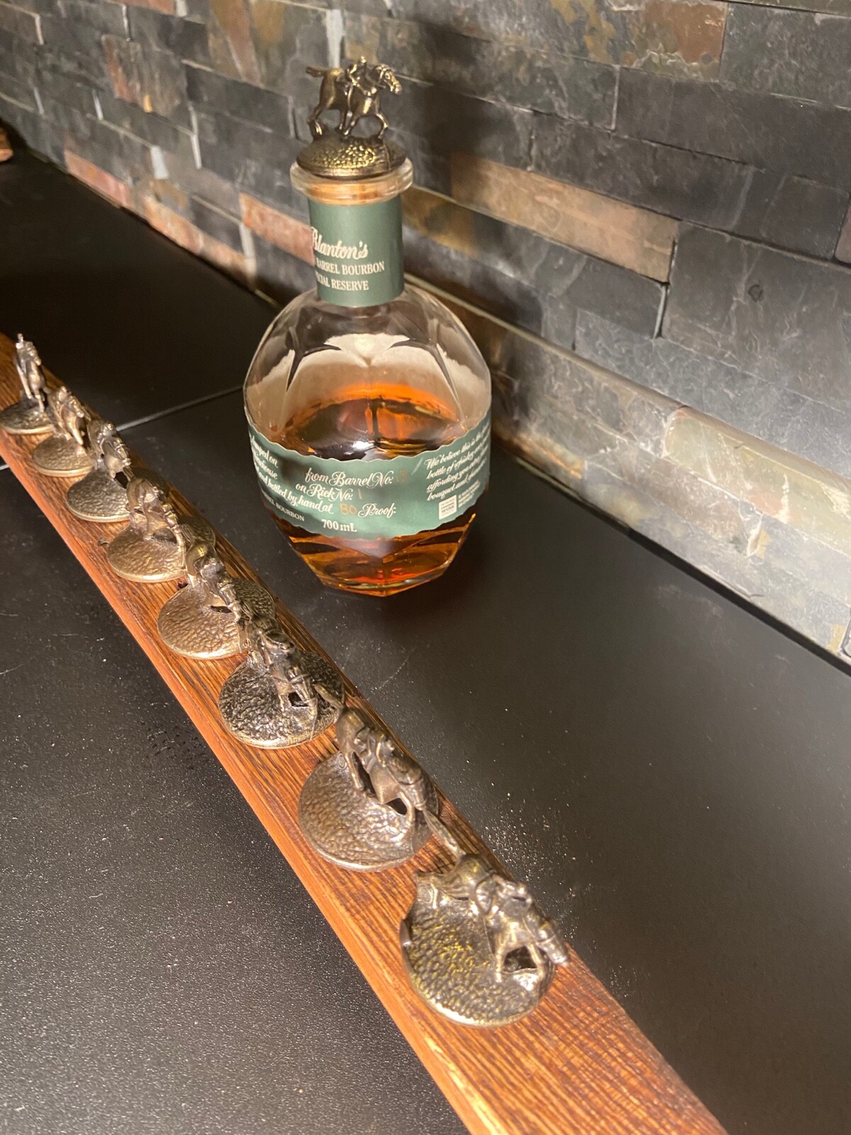 Blanton's Bourbon Cork Display Oak Center Barrel Stave, Reversible ...