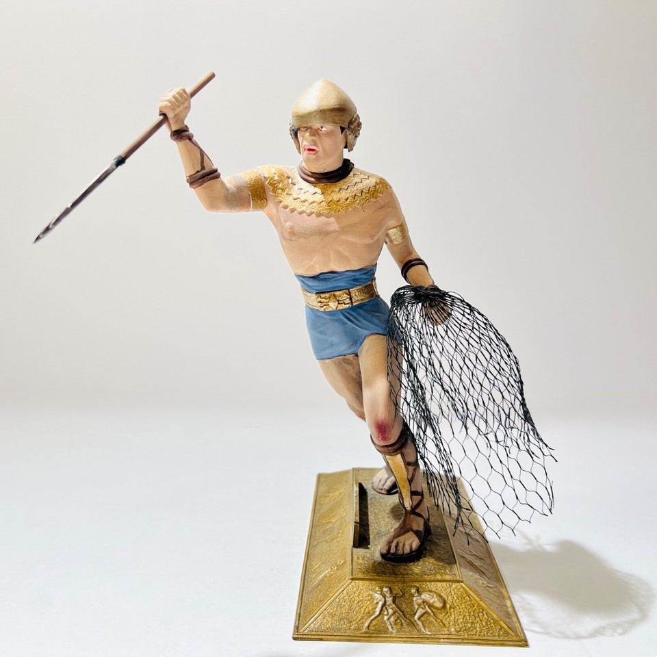 Roman Gladiator with Trident 1958 Aurora USA Rare Assembled Vintage ...