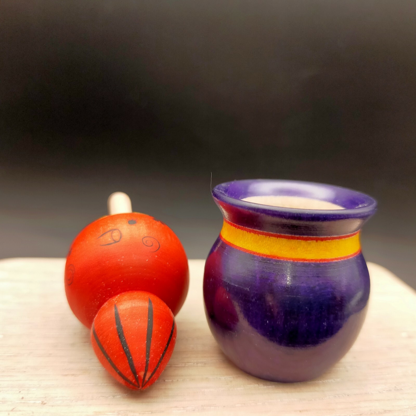 Japanese wooden edo koma top octopus pot Maeda Ryoji Edo goma | eBay