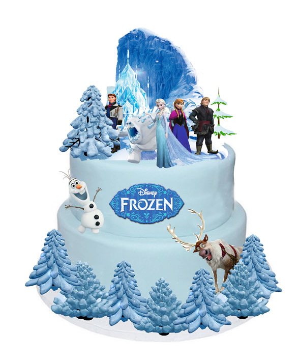Frozen Cake Decorating Figurines Frozen Cake Party Set Stands Up