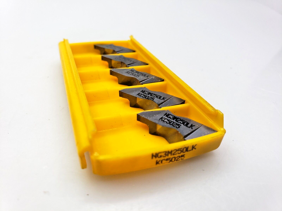 Kennametal NG3M250LK KC5025 Carbide Top-Notch Grooving Inserts (Box of ...