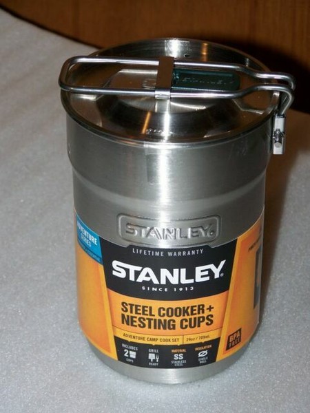 Stanley Stainless Steel 24 Oz Cooker Plus Two 10oz Nesting Cups Camp ...