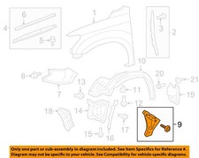 TOYOTA OEM 14-18 Tundra Rear Fender Quarter Panel-Bed Left 656000C101 ...