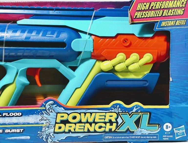 NERF Super Soaker Power Drench XL Water Blaster w/Refill Station–High ...