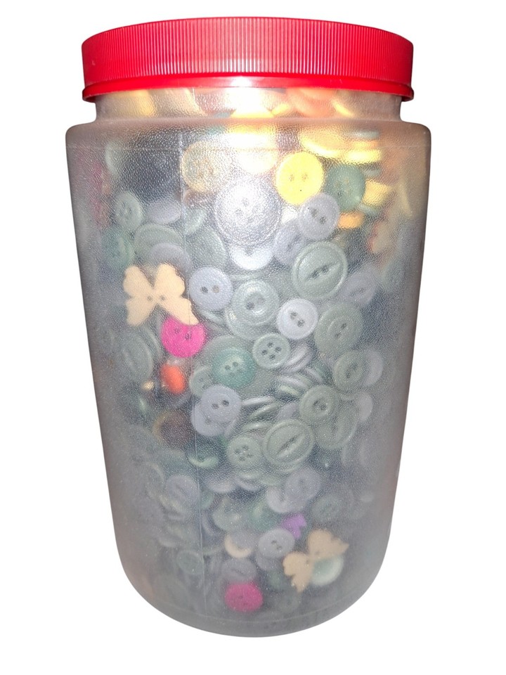 Large Mixed Button Lot – Vintage & Modern Sewing Buttons – Assorted ...