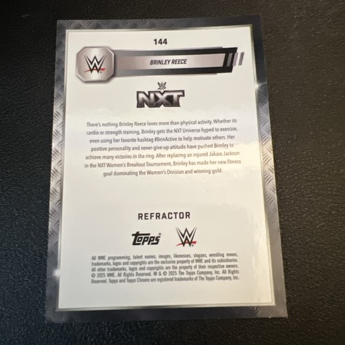 2025 Topps Chrome WWE Brinley Reece Refractors #144 | eBay