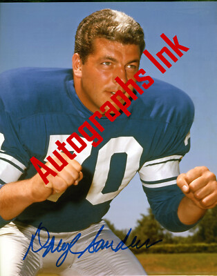 Daryl Sanders autographed 8x10 Detroit Lions Topps Vault Free Shipping ...