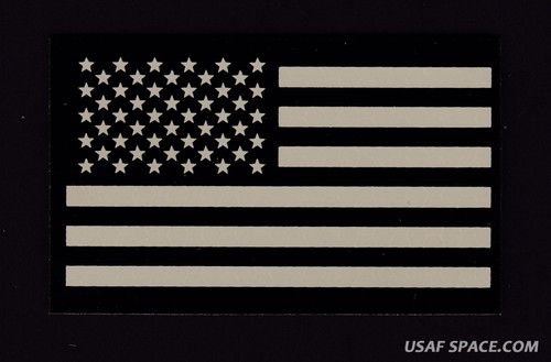 AUTHENTIC US MILITARY IR INFRARED REFLECTIVE Forward US FLAG HOOK ...