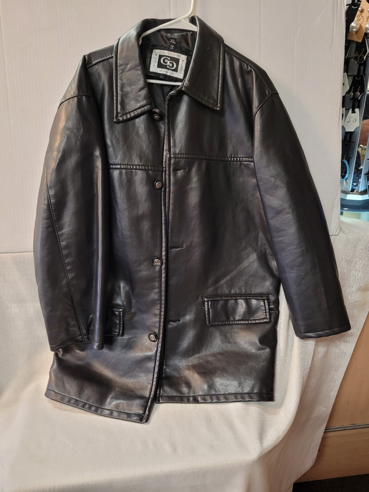 Collezione Roma Milano Italy Men's Black Leather Jack… - Gem