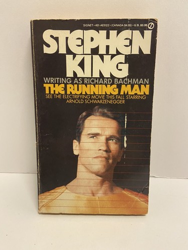 Stephen King The Running Man Movie Cover Schwarzenegger First Signet ...