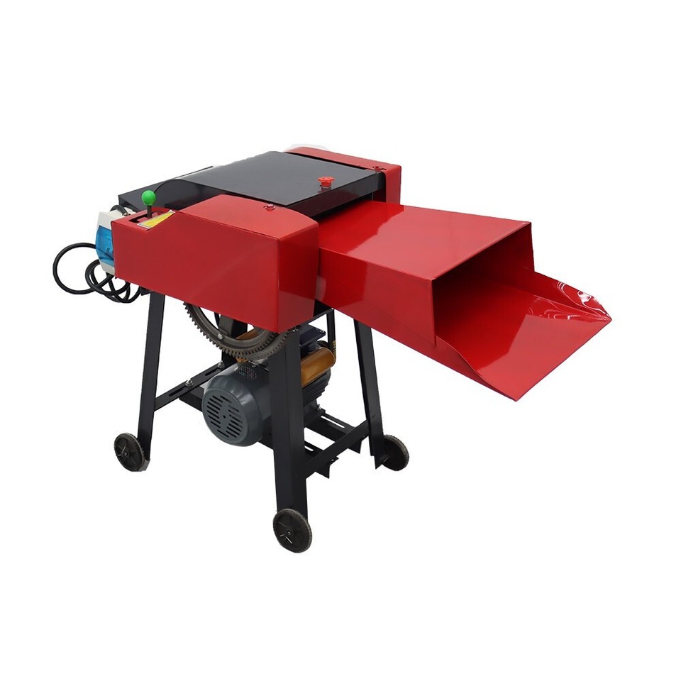 220V 6-Blade Hay Cutter Pulverizer Grass Crusher Farm Shredder 500 ...