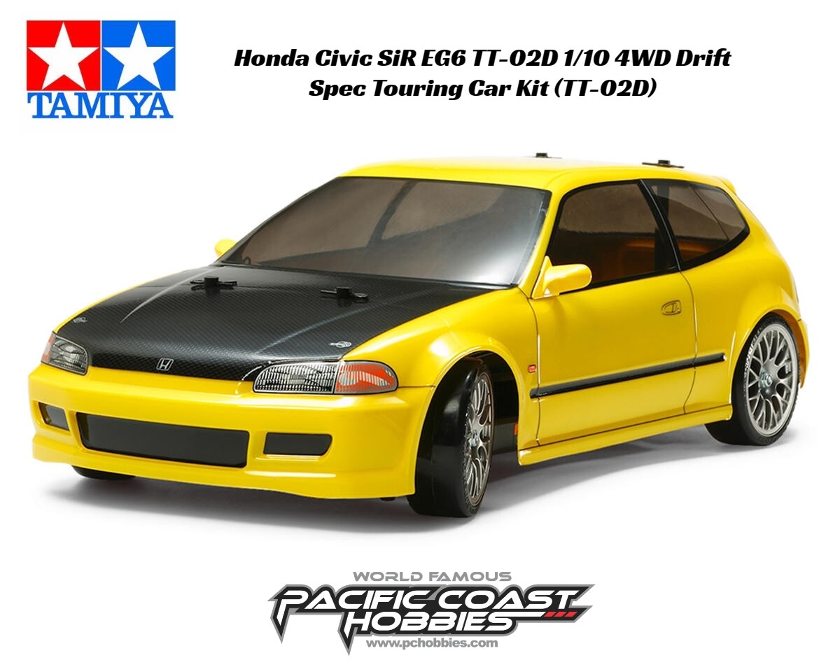 Tamiya Honda Civic SiR EG6 TT-02D 1/10 4WD Drift Spec Touring Car Kit ...