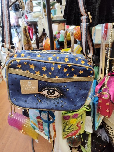 LA FUNKY MIXICANA EVIL EYE VELVET HANDBAG MEDIUM . | eBay