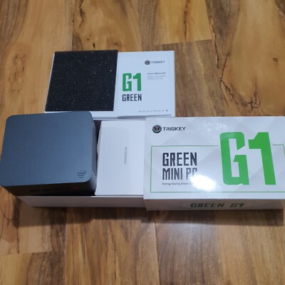 TRIGKEY GREEN G1 Mini PC Windows 11 Intel J4125 8GB . STORAGE 256GB ...