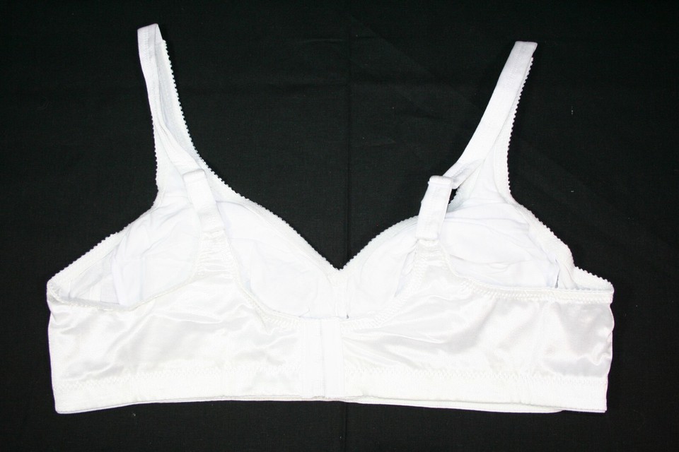 048X04 Hanesbrands 09548P Lace Detail Wireless Bra 42D White NWOT | eBay