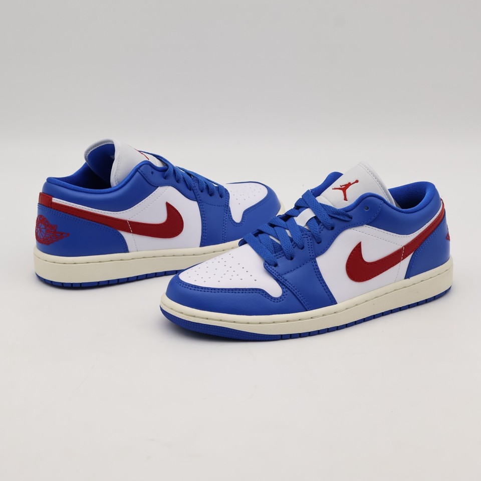 DC0774-416 Nike Air Jordan 1 Low Sport Blue Gym Red Sail White (Women's ...