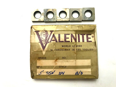 Lot of (5) Valenite Square Insert Shims/Seats SSN-54 A/D | eBay