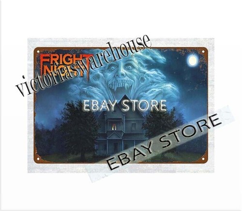1985 Fright night horror movie poster thriller film metal tin sign ...