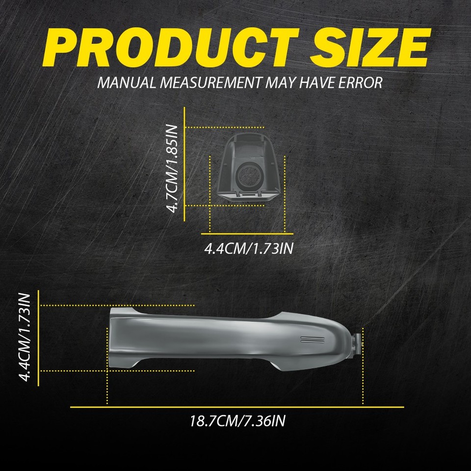 Front Driver Side Outside Exterior Door Handle 1G3 LH For 2012-2017 ...