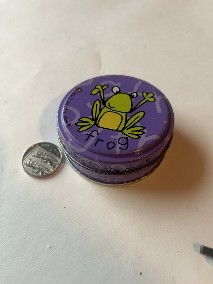 Bang On The Door Frog Trinket Box Purple Groovy Chick Pattern | eBay UK