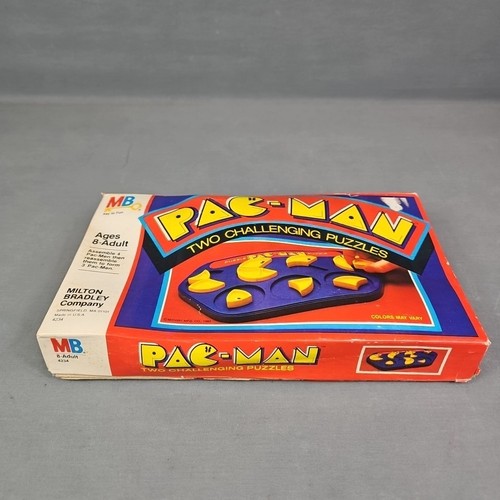Vintage 1982 PAC-MAN Milton Bradley #4234 Puzzle Board Game Orig Box ...