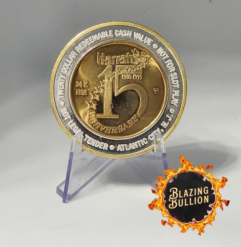 Harrah's Lighthouse 15 year $20 Casino Tokens, .999 Silver | eBay