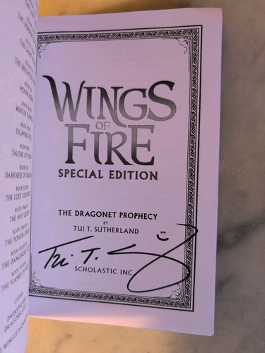 SIGNED The Dragonet Prophecy: Special Edition - Wings of Fire Paperback ...