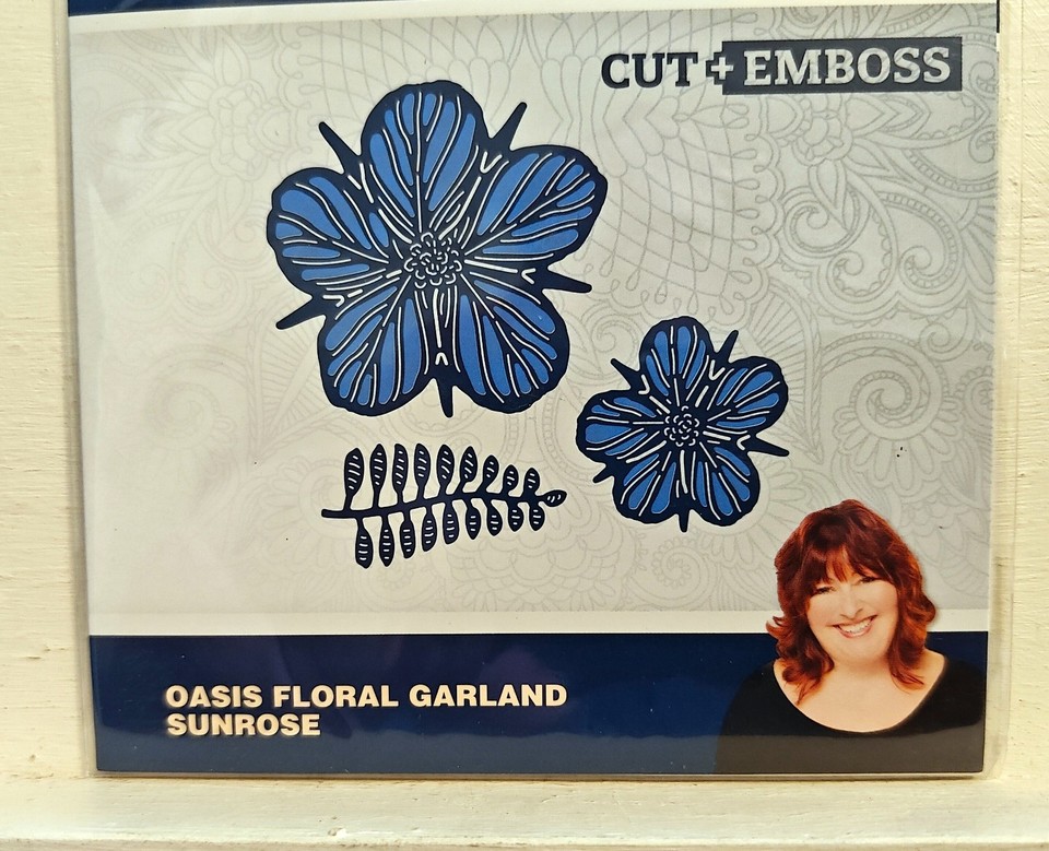 Tattered Lace Dies - Cut & Emboss - Oasis Floral Garden - Sunrose | eBay UK
