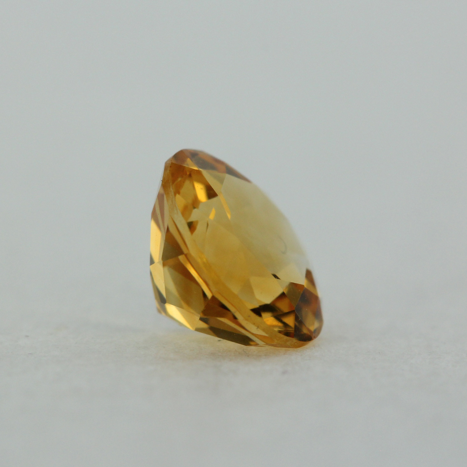 Loose Round Cut Genuine Natural Citrine Stone Single Yellow Birthstone ...
