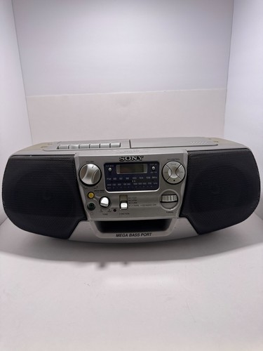 Sony CFD-V17 AM/FM Radio CD Cassette Recorder Boombox Mega Bass Fully ...