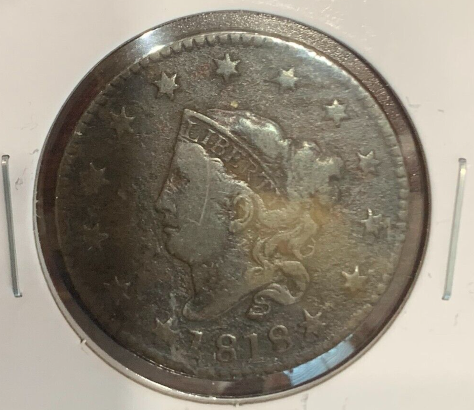 1818 Penny Coronet Large Cent - 45 Degree Rotated Dies | eBay