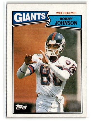 1987 Topps Football #14 Bobby Johnson New York Giants | eBay