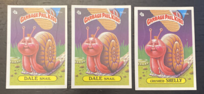 Dale Snail/Crushed Shelly - 1986 Series 4 Garbage Pail Kids Cards #145a ...