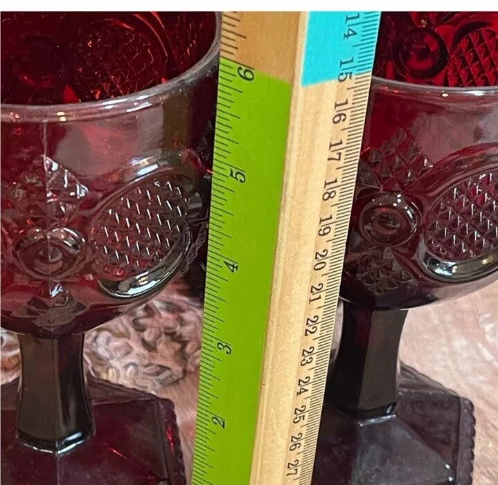 AVON Cape Cod Set of 9 Water Goblets 6" from the 1876 Cape Cod ...