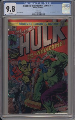 INCREDIBLE HULK: FACSIMILE EDIITON #181 - CGC 9.8 - FOIL VARIANT - 2023 ...