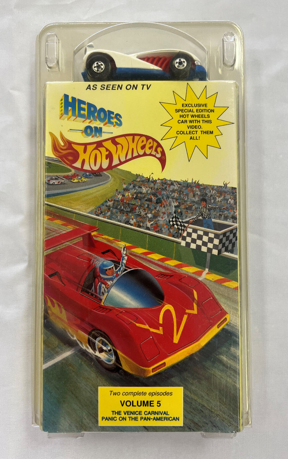 Vintage Heroes on Hot Wheels VHS w/ Car NOS | eBay