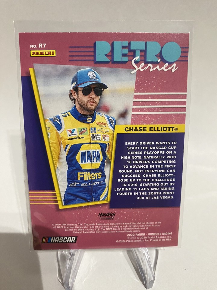 2020 Donruss Racing NASCAR Retro Series Insert #R7 Chase Elliott | eBay
