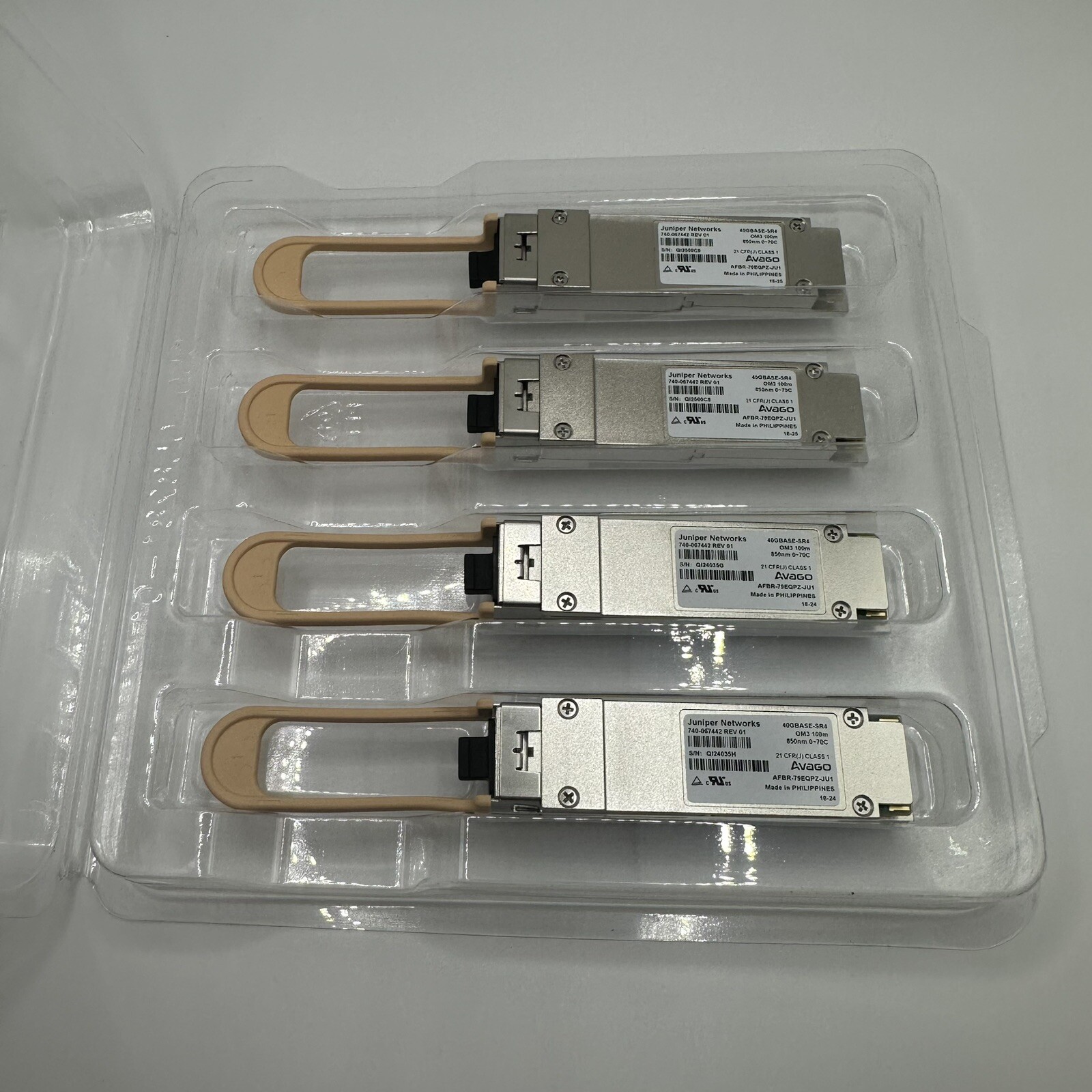 JUNIPER 740-067442 QFX-QSFP-40G-SR4 QSFP-40GBASE-SR4 Module CMUIAA0BAB ...