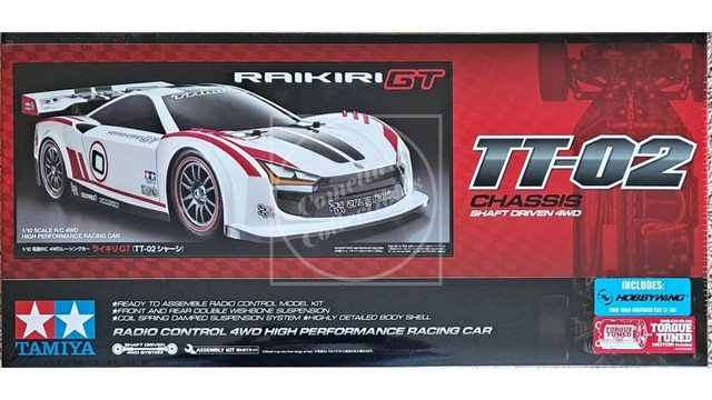 Tamiya 1/10 Raikiri GT TT-02 4 Wheel Drive On Road Kit TAM58626A Cars ...