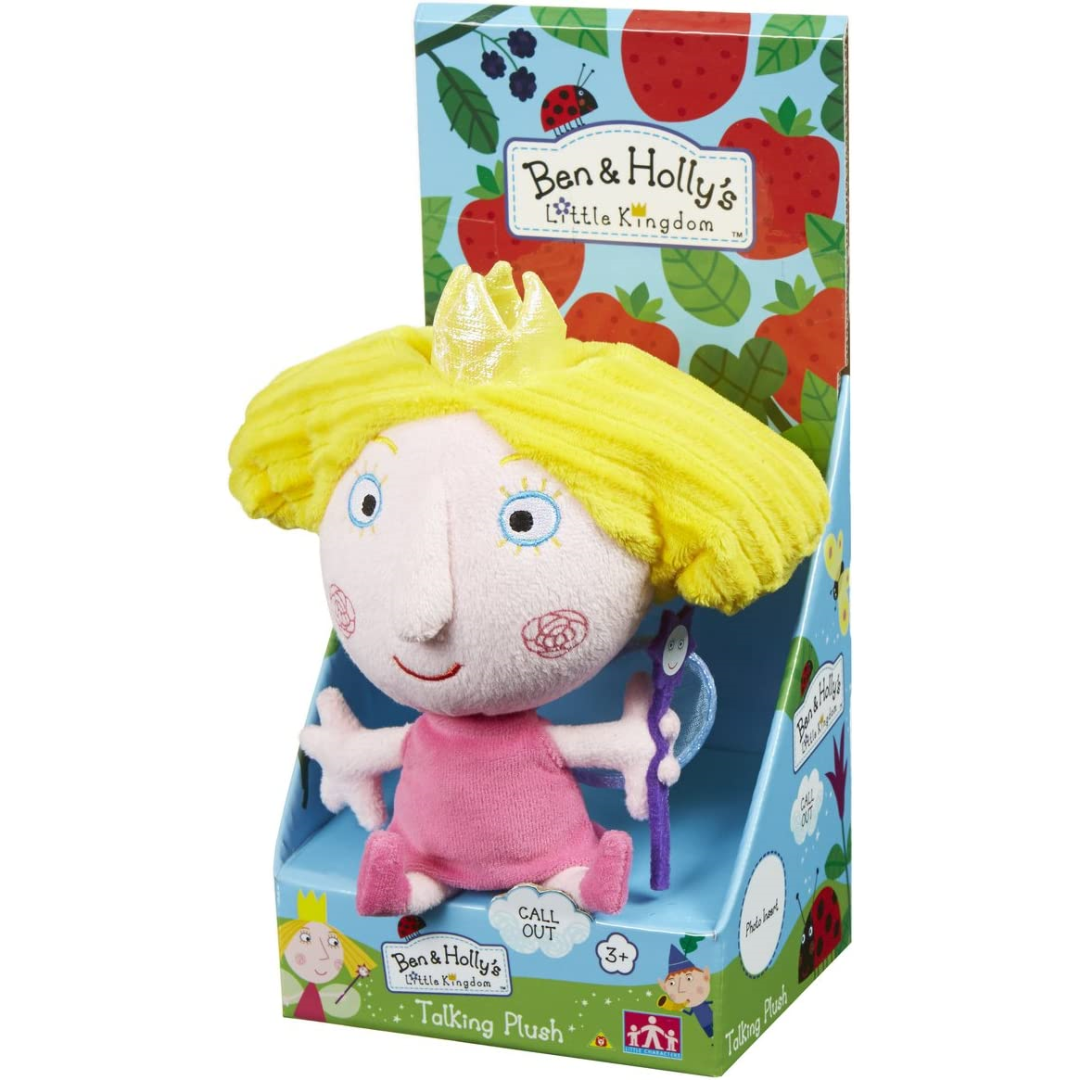Ben And Holly Little Kingdom 18cm Talking Holly Soft Plush Toy (Box ...