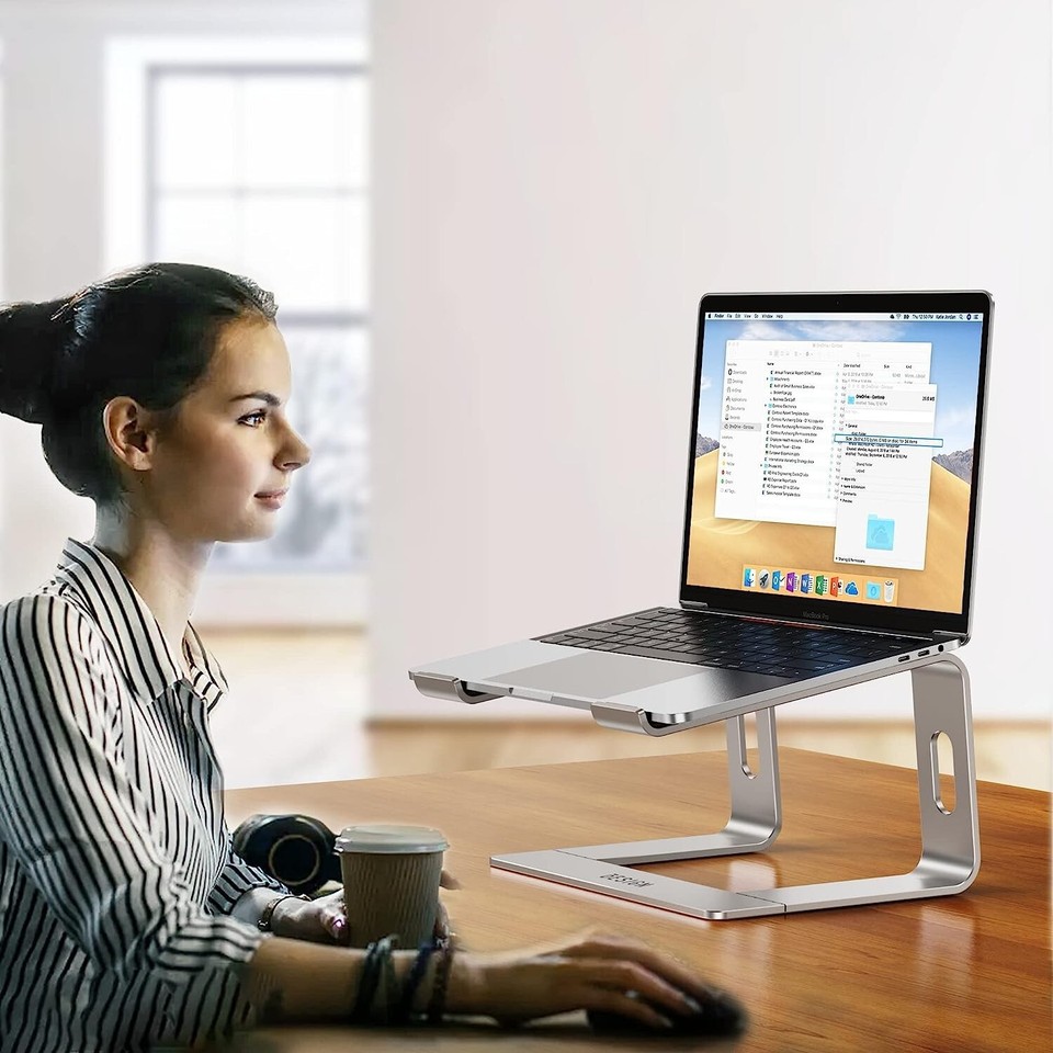 Aluminum Laptop Stand, Ergonomic Detachable Computer Stand, Riser ...