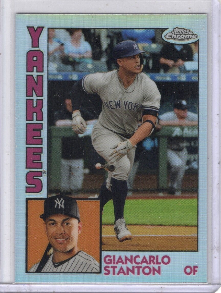 2019 Topps Chrome '84 Topps 84TC-13 Giancarlo Stanton New York Yankees ...