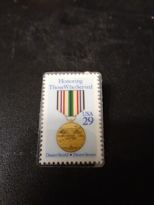"Honoring Those Who Served" Desert Shield Storm 29 Cent Stamp Pin | eBay