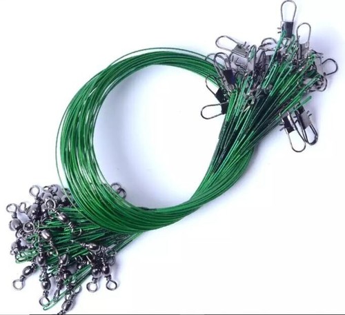 10 x 30cm Wire Trace, Perfect For Pike, Zander, Perch And Sea Fishing ...