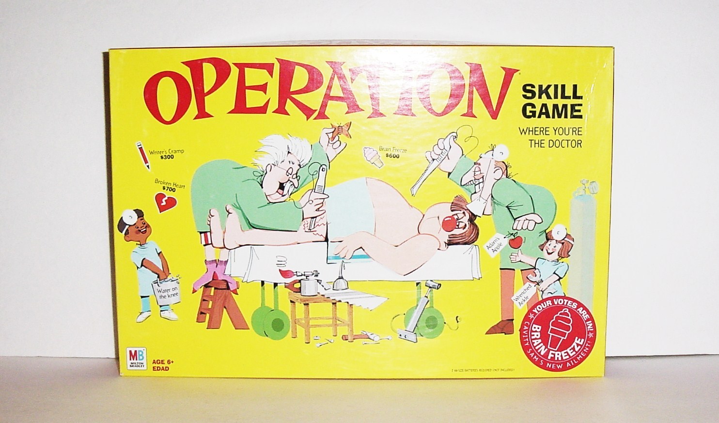 MILTON BRADLEY 2003 OPERATION SKILL GAME W/BRAIN FREEZE 100% COMPLETE ...