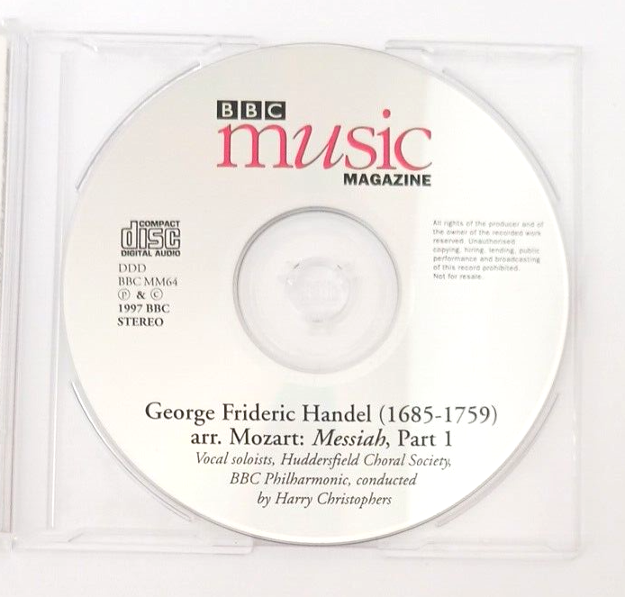 BBC Music - Handel's Messiah Part 1 - 1997 - Preowned - Classical ...