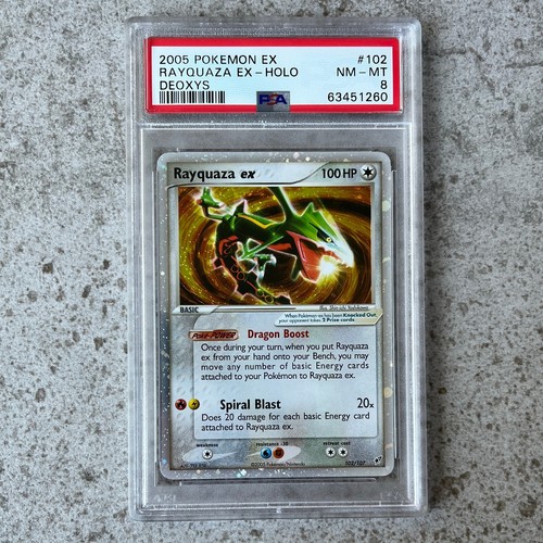 PSA 8 RAYQUAZA ex #102 holo - EX Deoxys 2003 Pokemon Card! | eBay